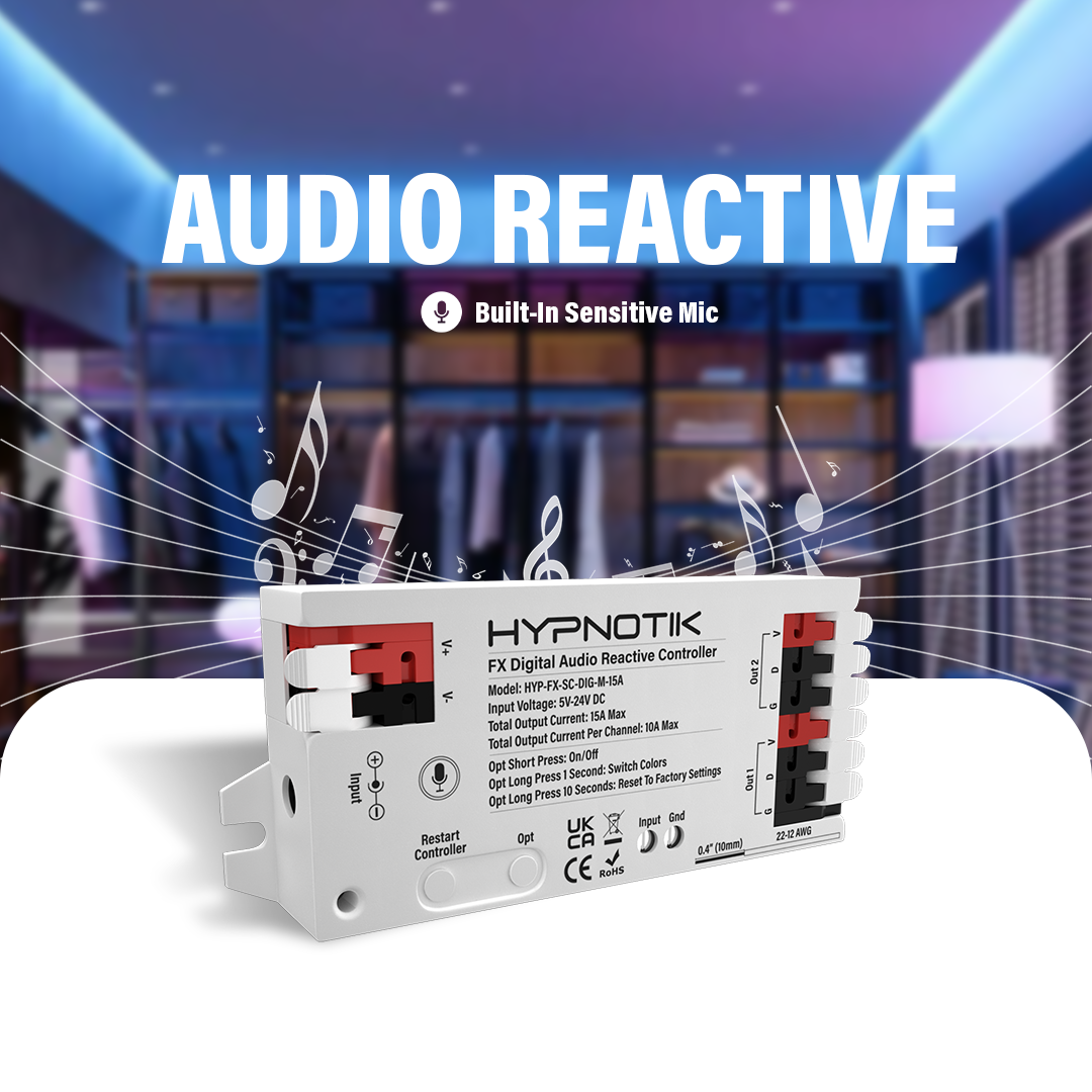 Audio Reactive Pixel Controller (Wi-Fi) – Hypnotik