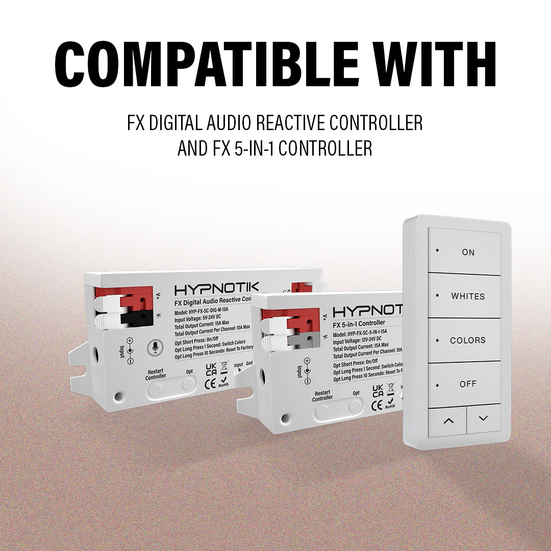 FX Remote Control 4BRL (4-Button + Raise / Lower) – Hypnotik